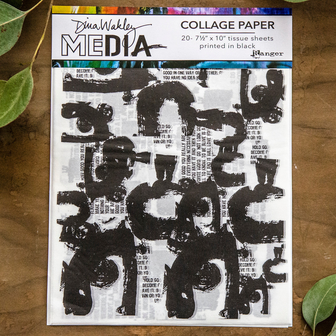Dina Wakley MEdia Collage Paper - Painted Marks | Stampington & Company