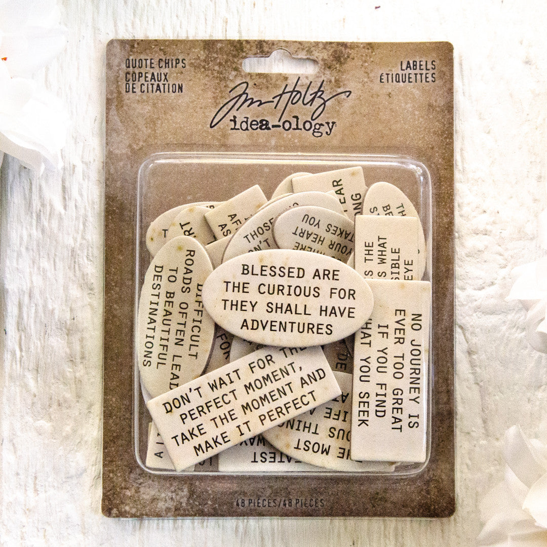 Tim Holtz Idea-ology Chipboard Quote Labels | Stampington & Company