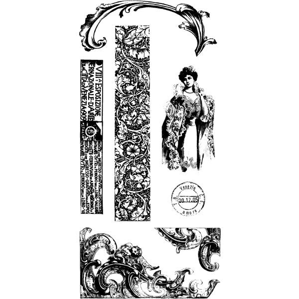 Venetian Flourish Clearly Impressed Stamp Set by Maureen Blackman ...